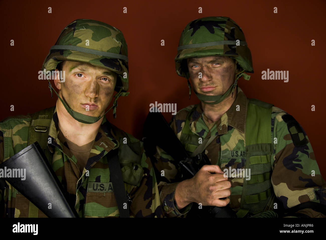 Weapon army soldier uniform holding preparation hi-res stock ...