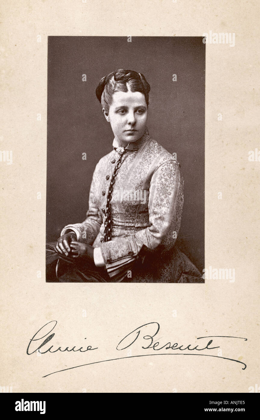 Annie besant hi-res stock photography and images - Alamy