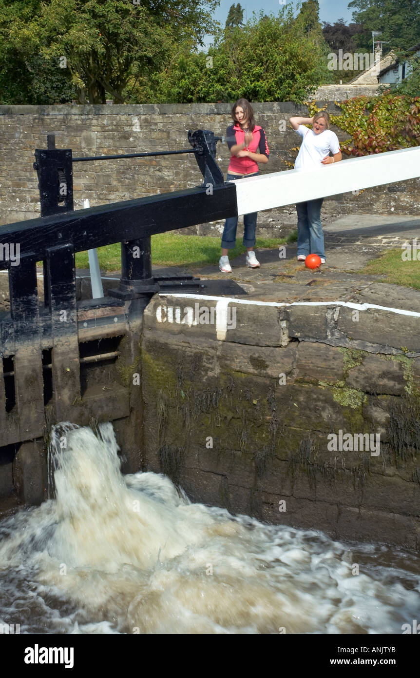 Canal Lock Sluice Gate Stock Photo - Alamy