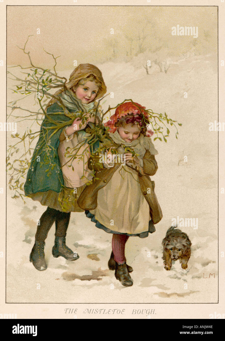 Girls mistletoe hi-res stock photography and images - Alamy