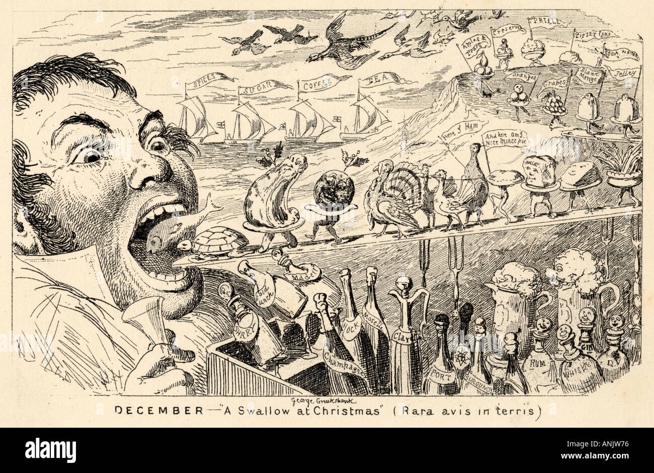 Gluttony swallow history historical hi-res stock photography and images ...