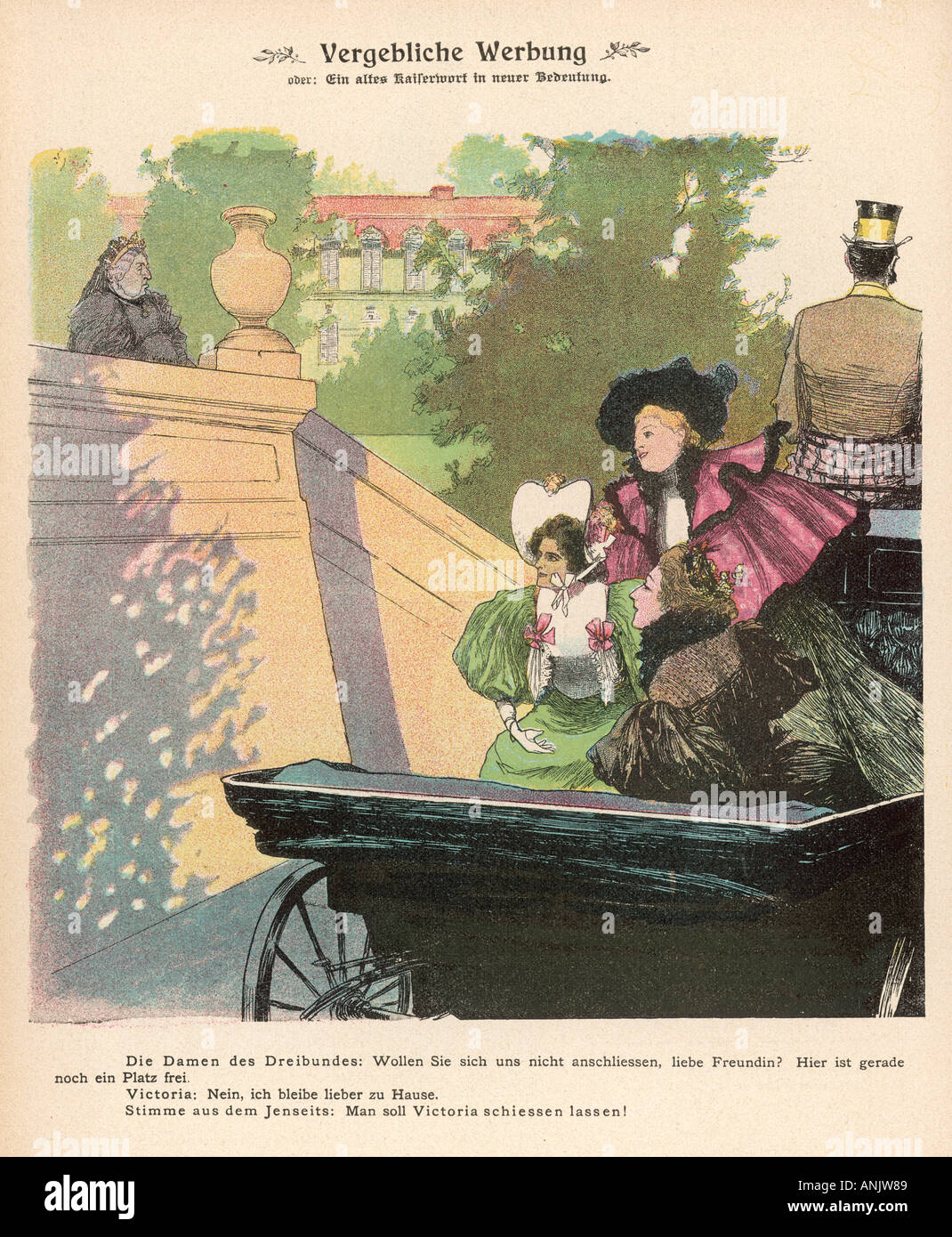 Queen victoria cartoon hi-res stock photography and images - Alamy