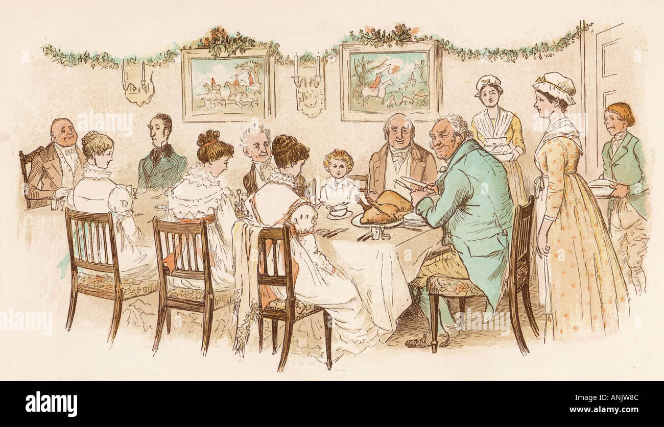 Historical christmas dinner hi-res stock photography and images - Alamy