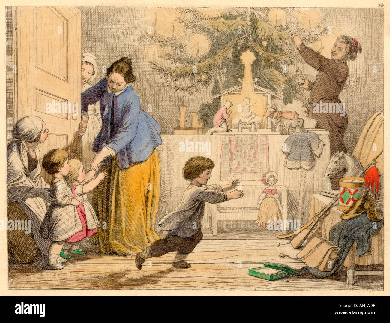 Christmas 1852 family hi-res stock photography and images - Alamy