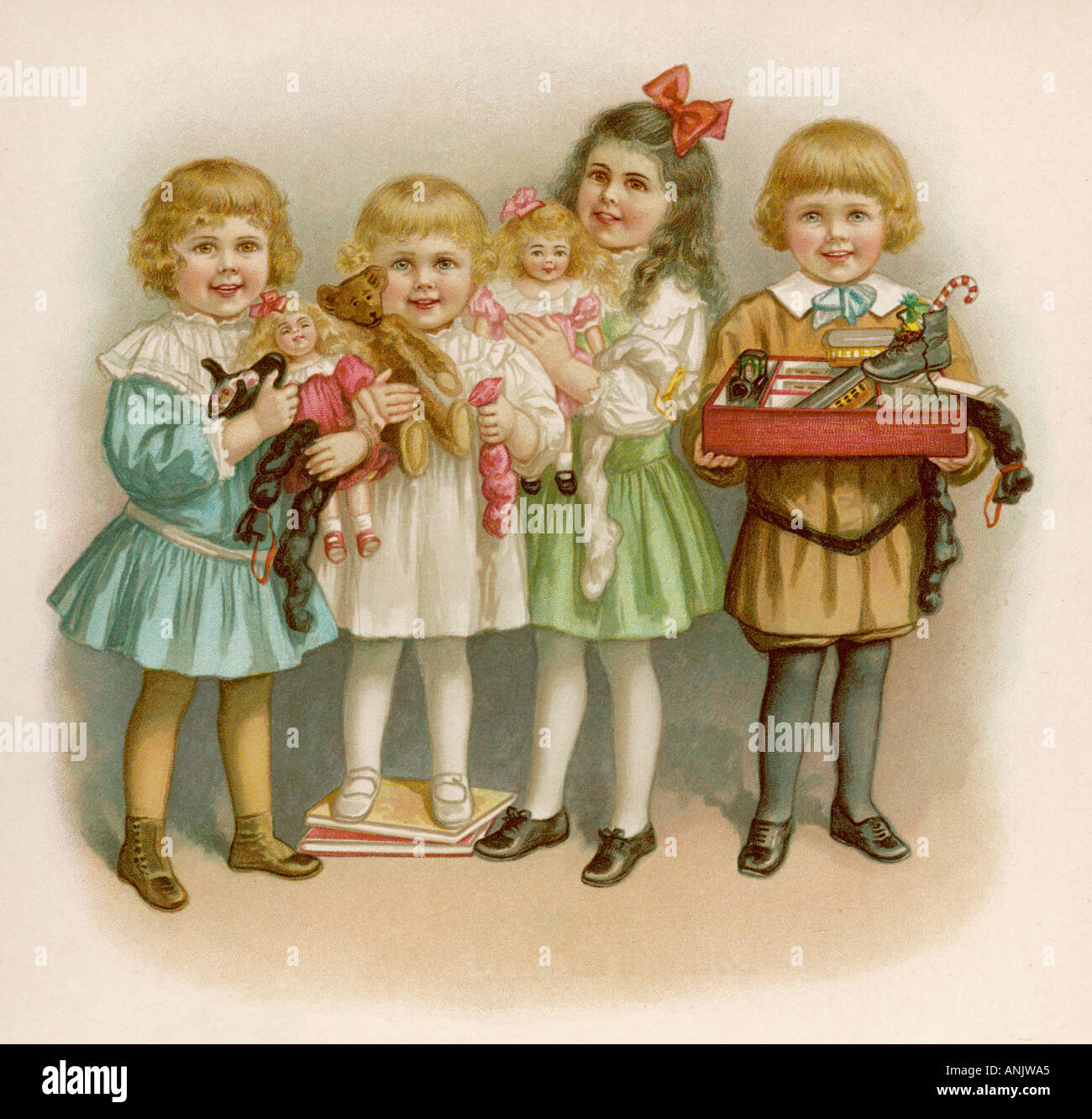 Four Proud Owners Stock Photo - Alamy