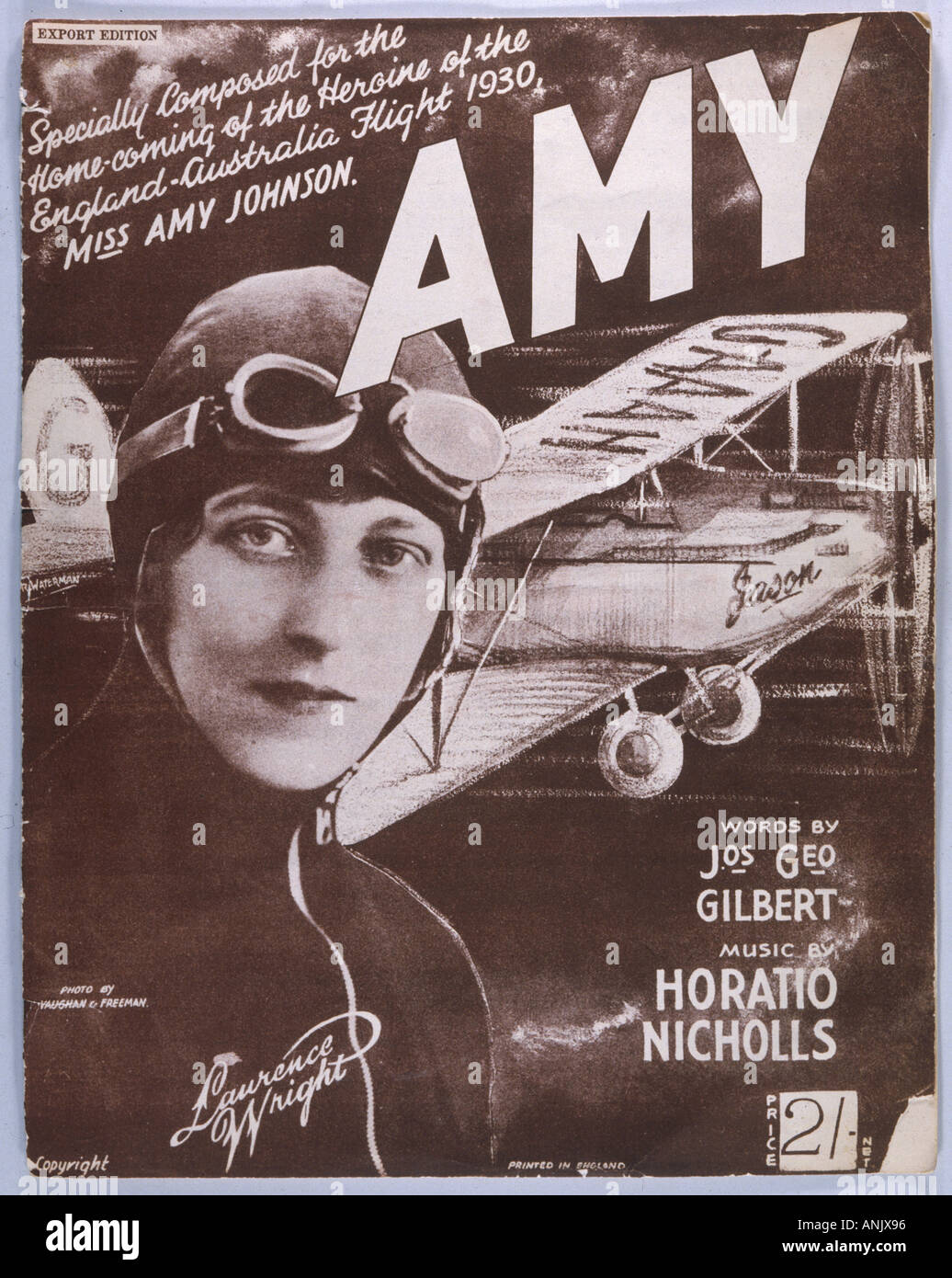 Amy johnson in 1930 hi-res stock photography and images - Alamy