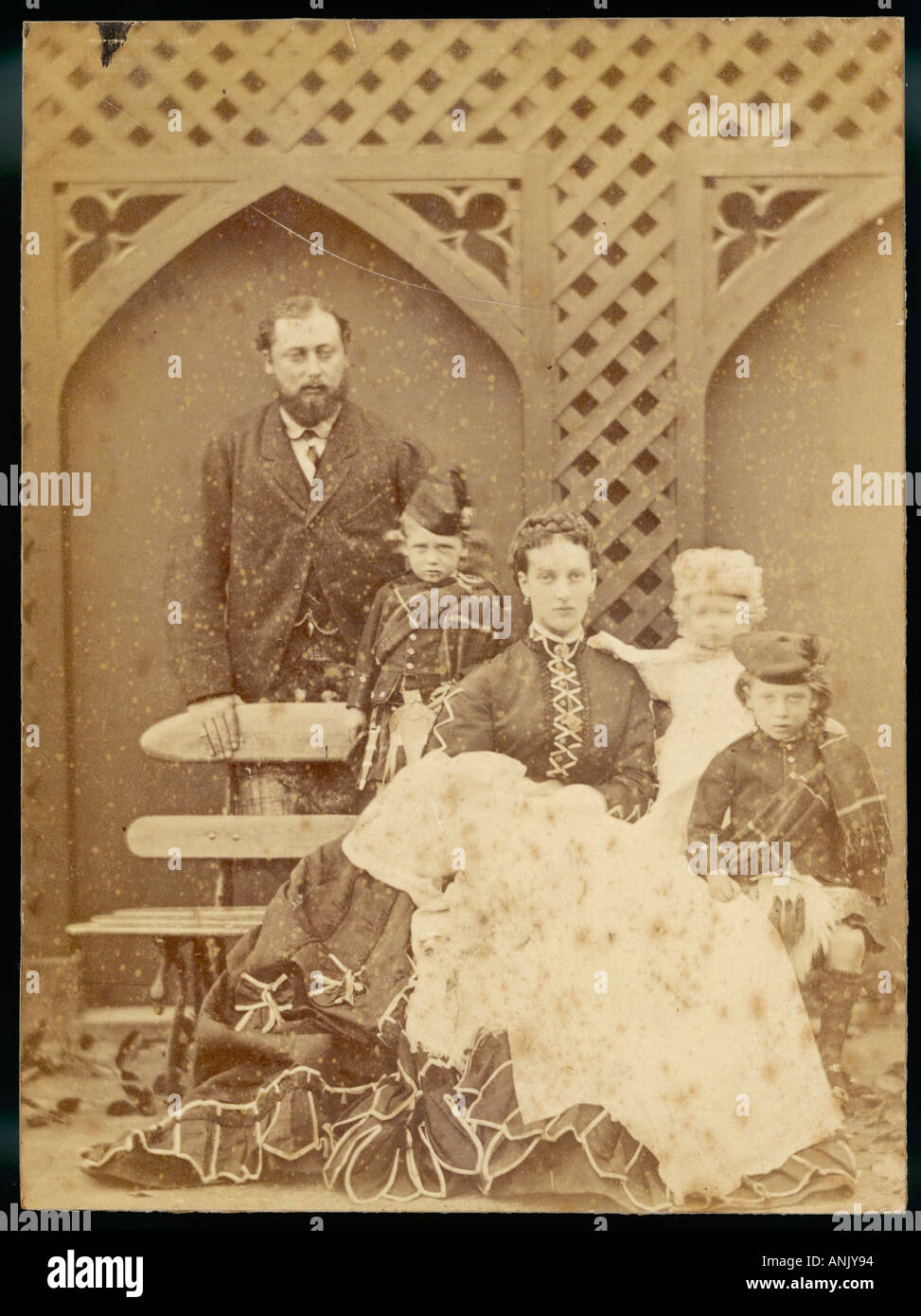 Edward Vii Family Stock Photo - Alamy