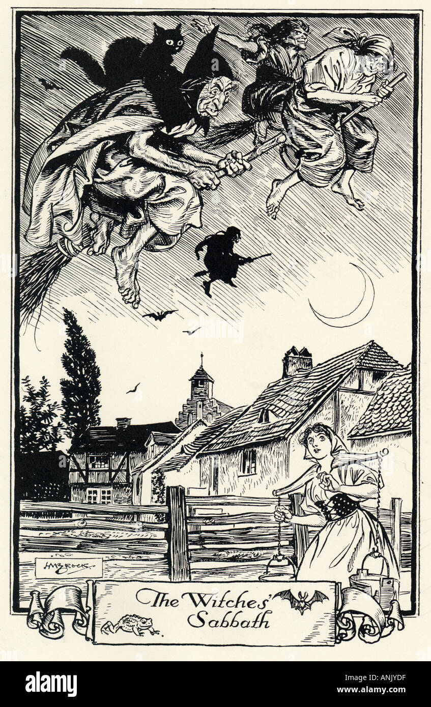 The witches flight hi-res stock photography and images - Alamy