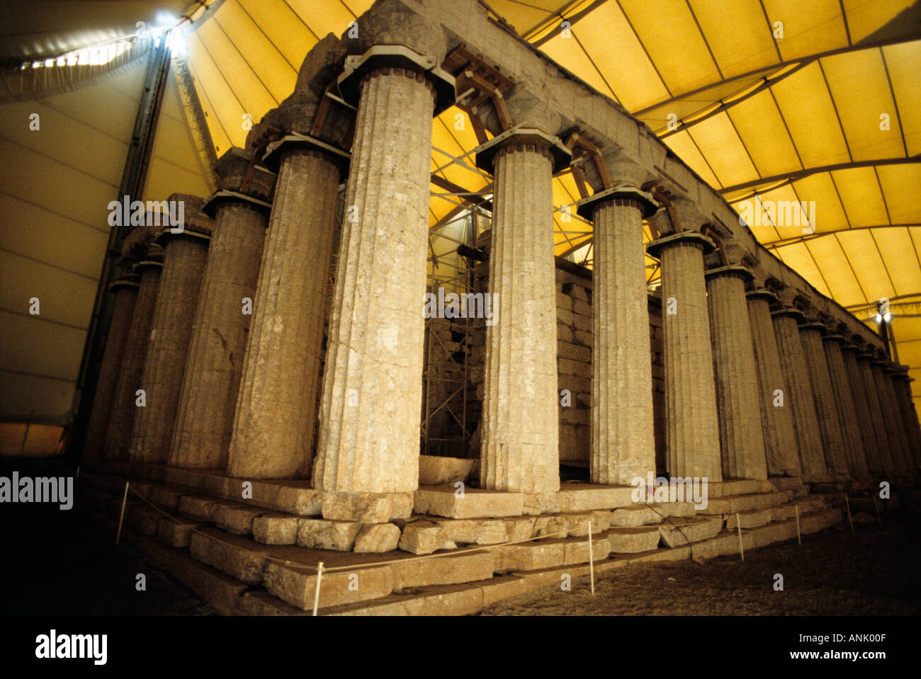 greece peloponnese the surreal temple of vasses Stock Photo - Alamy
