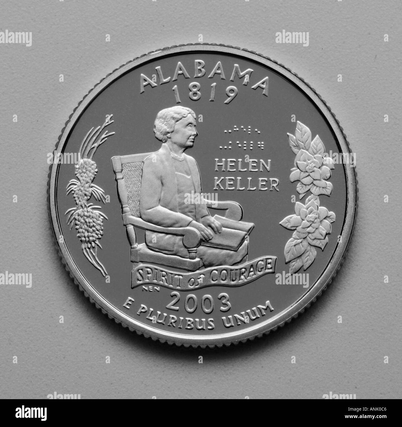 Alabama state quarter 2003 Stock Photo - Alamy