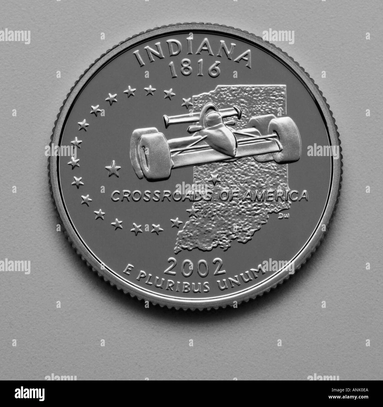 Indiana commemorative quarter hi-res stock photography and images - Alamy