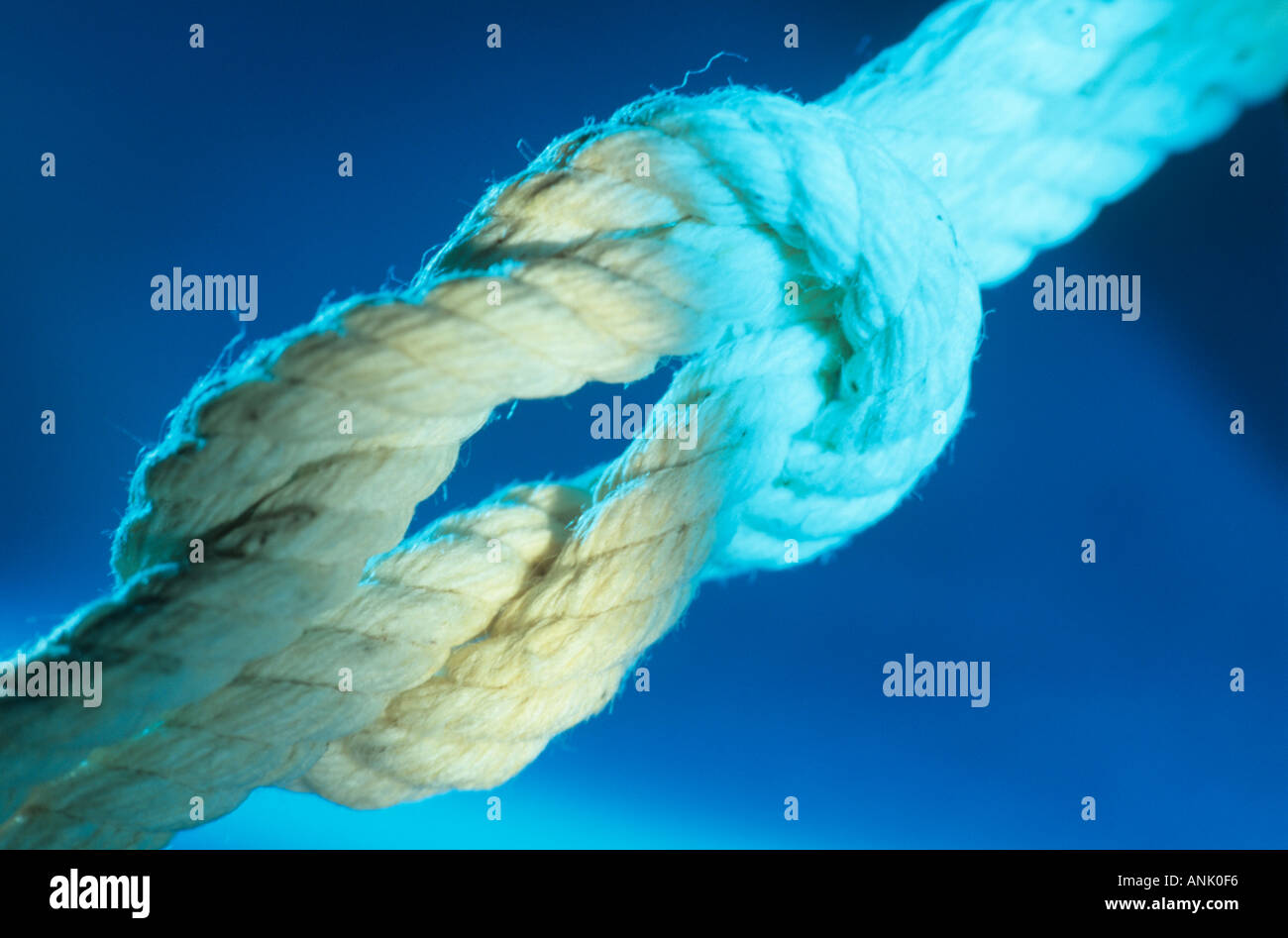 Knot in rope Stock Photo - Alamy