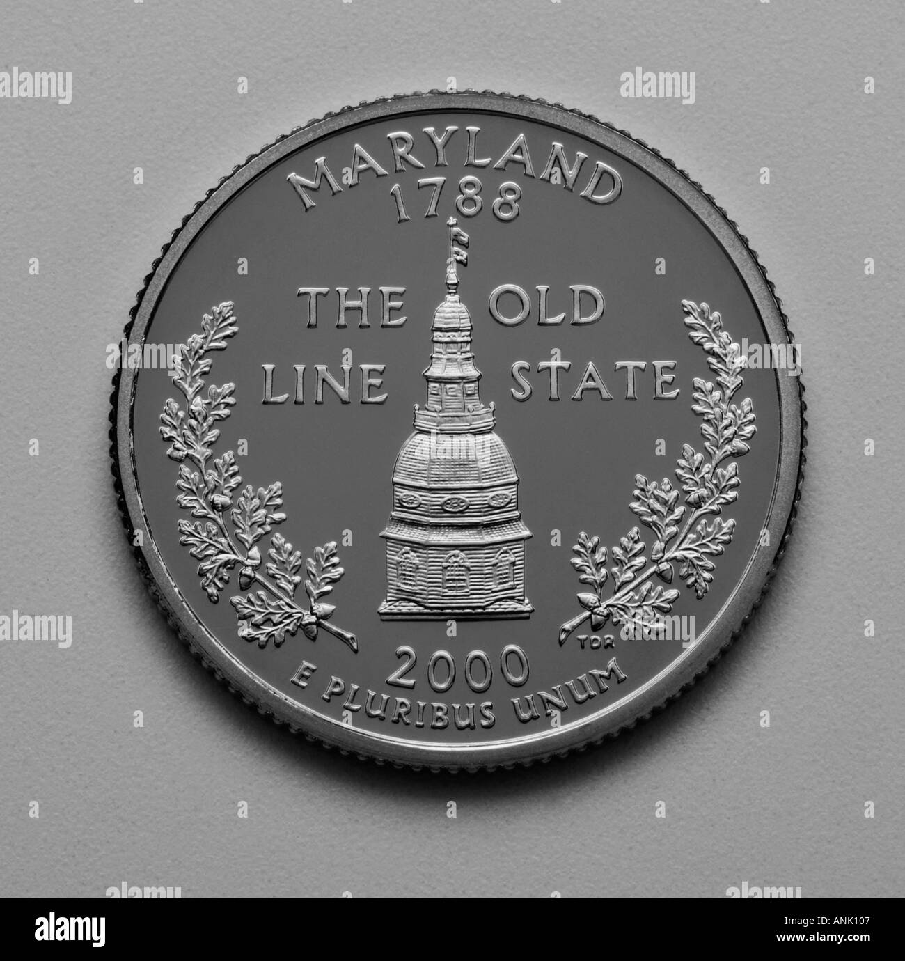 Maryland State quarter 2000 Stock Photo - Alamy