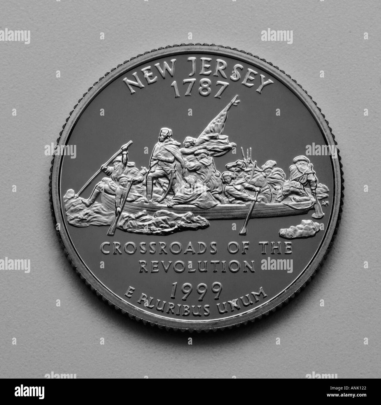New Jersey State quarter 1999 Stock Photo - Alamy