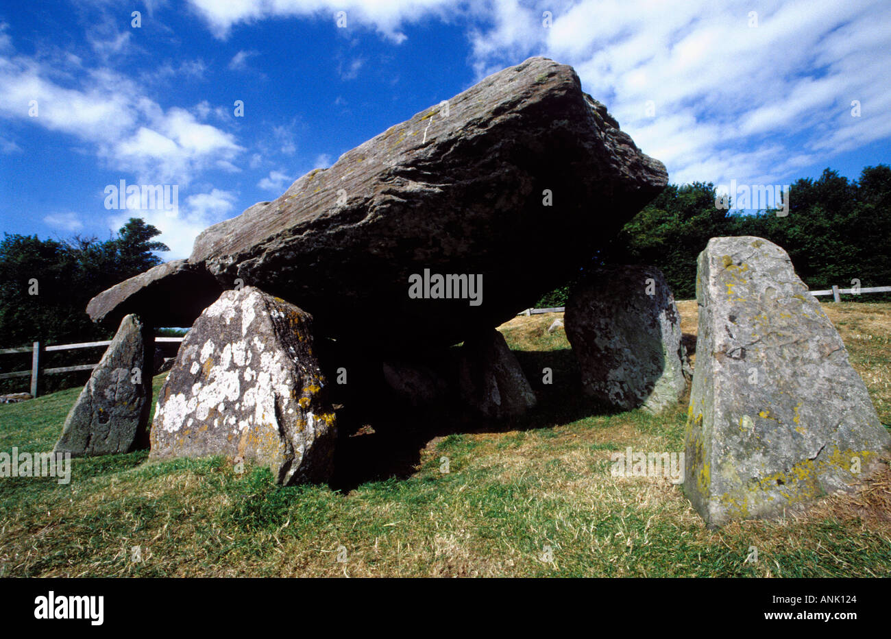 Arthurs stone remains of a neolithic tomb Stock Photo - Alamy