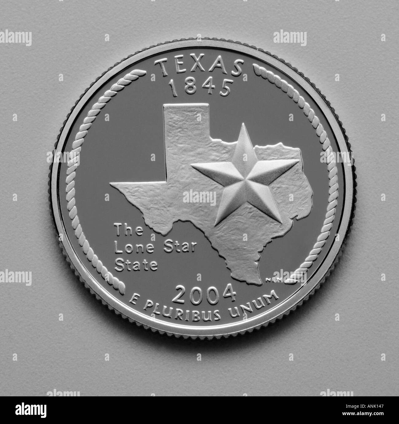 Texas State quarter 2004 Stock Photo - Alamy