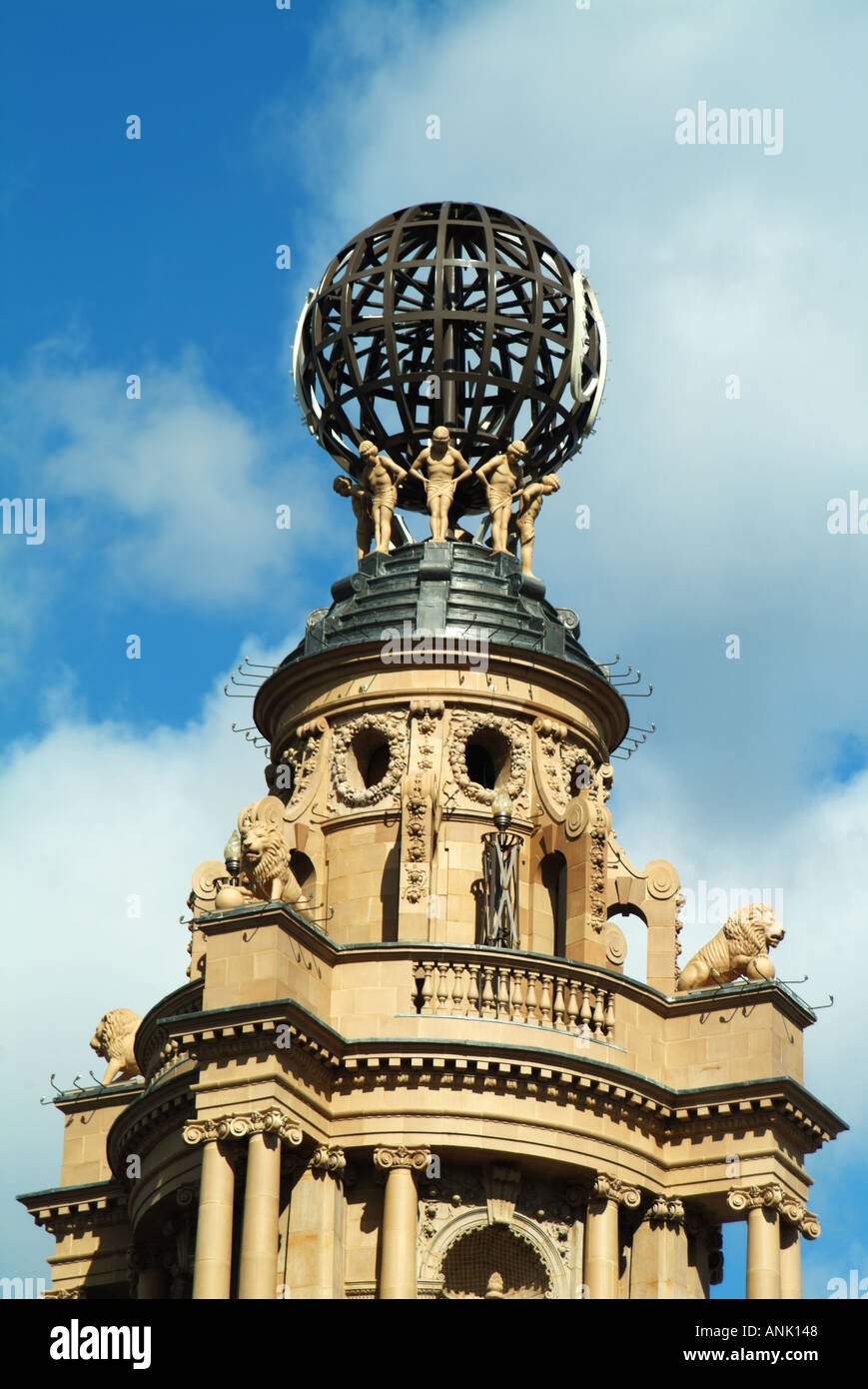Roof tower of the London Coliseum theatre home of the English National ...