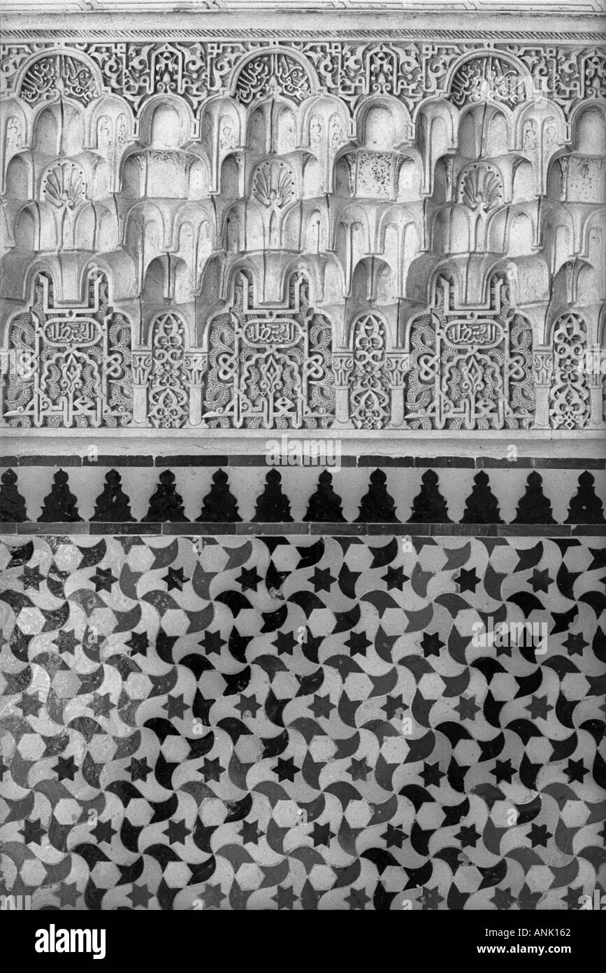 Alhambra tiles Black and White Stock Photos & Images - Alamy