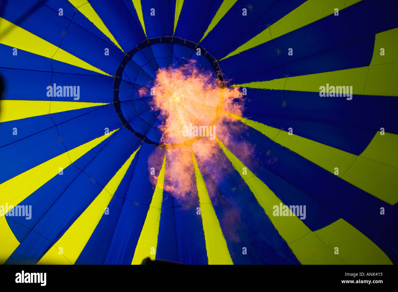 Hot Air Balloon Flame Stock Photo - Alamy