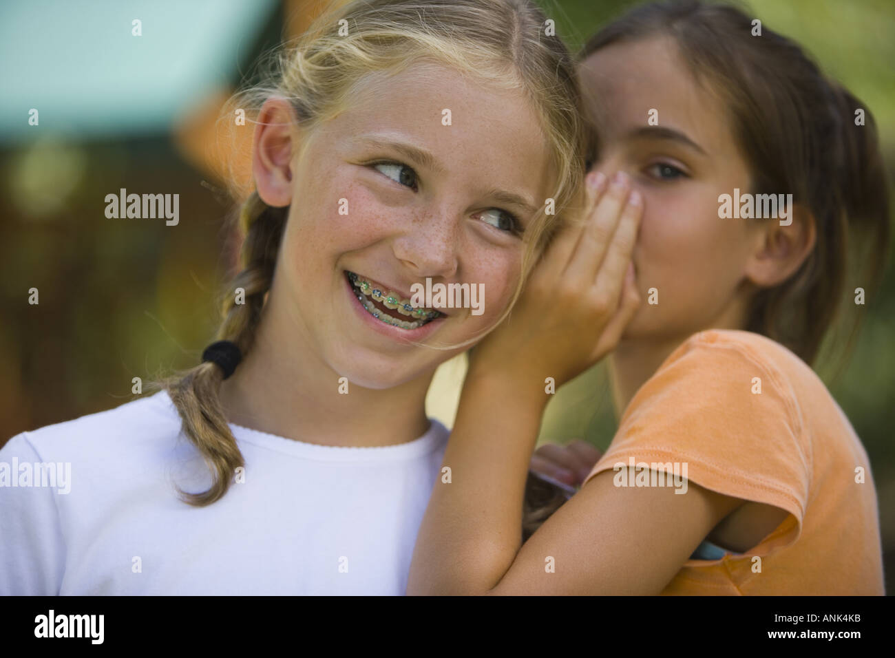 Tween girl gossip hi-res stock photography and images - Alamy