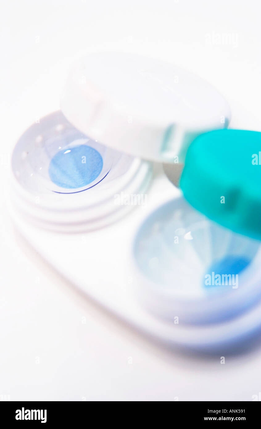 Contact lenses in case Stock Photo - Alamy