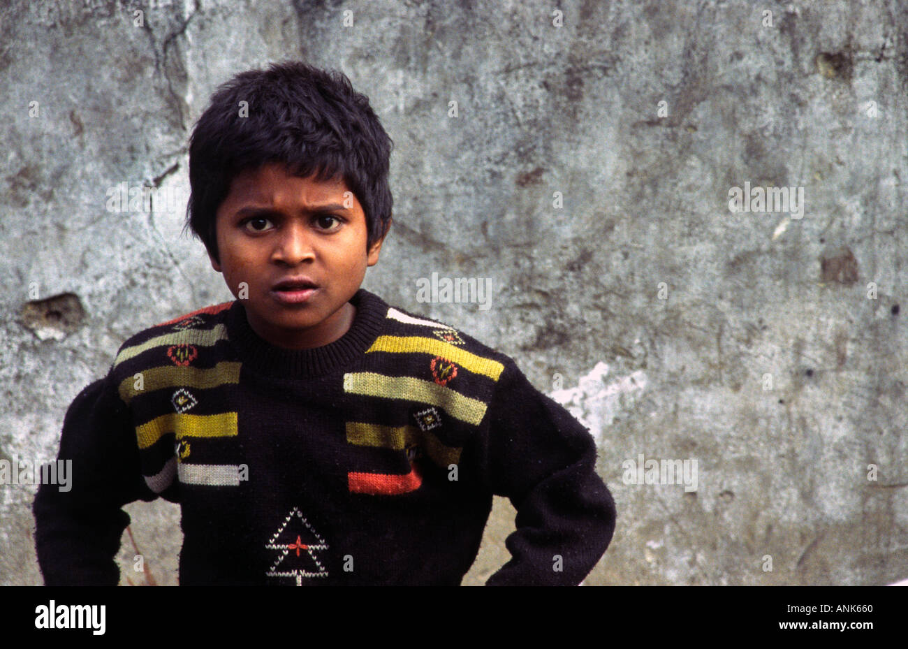Young Indian boy in Old Delhi India Stock Photo - Alamy