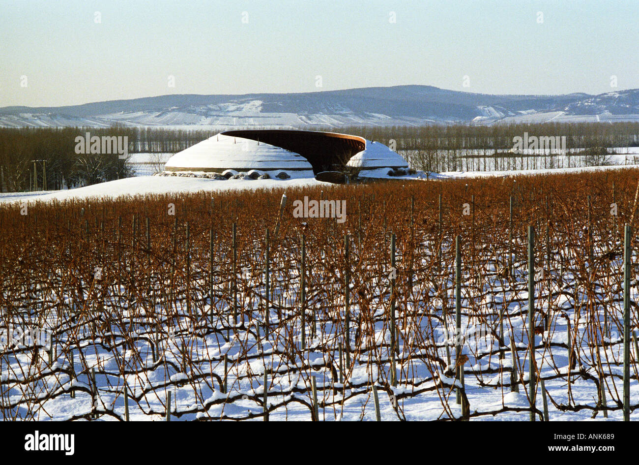 The Disznoko vineyard and famous tractor garage, designed in the ...
