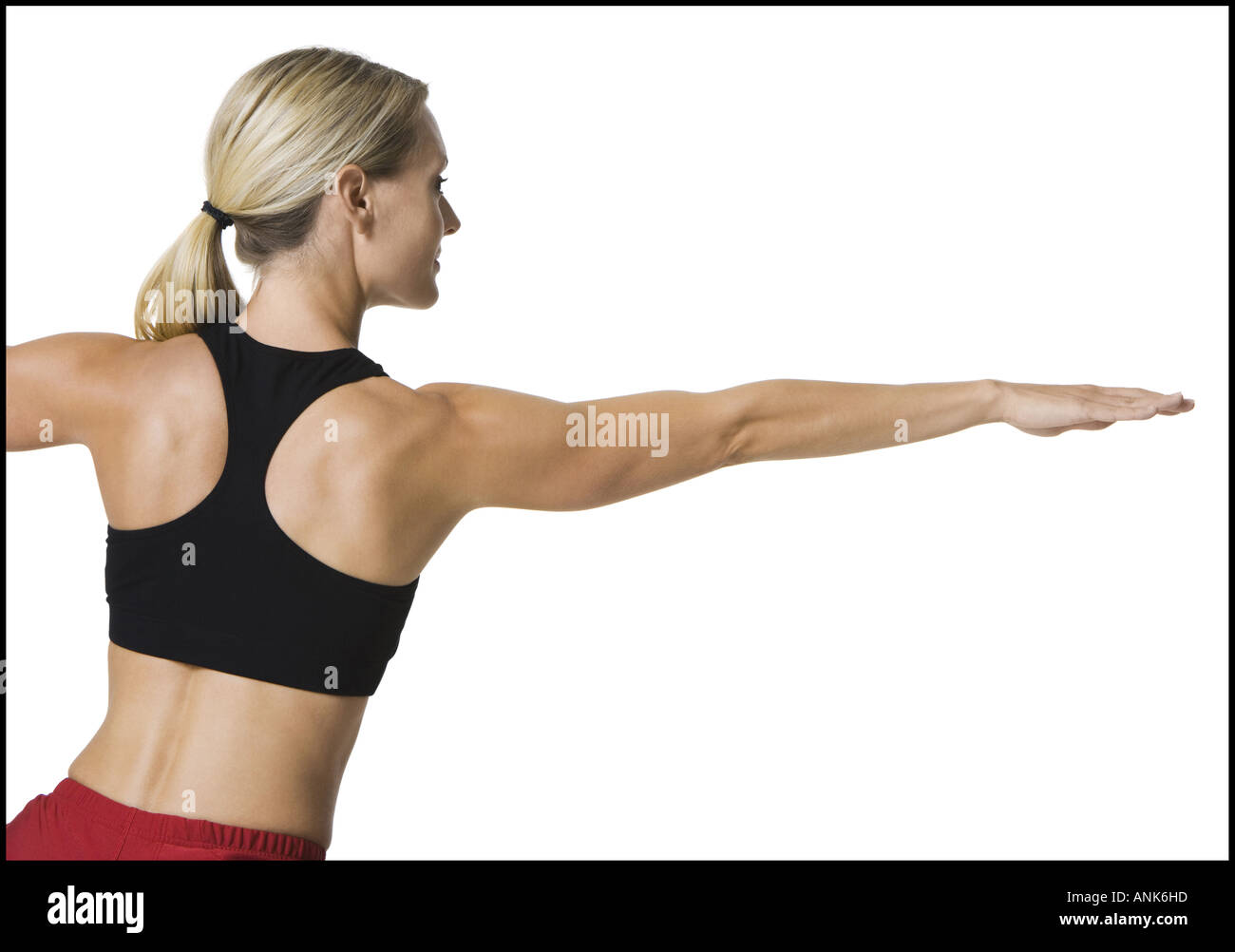 View silhouette stretching studio hi-res stock photography and images ...