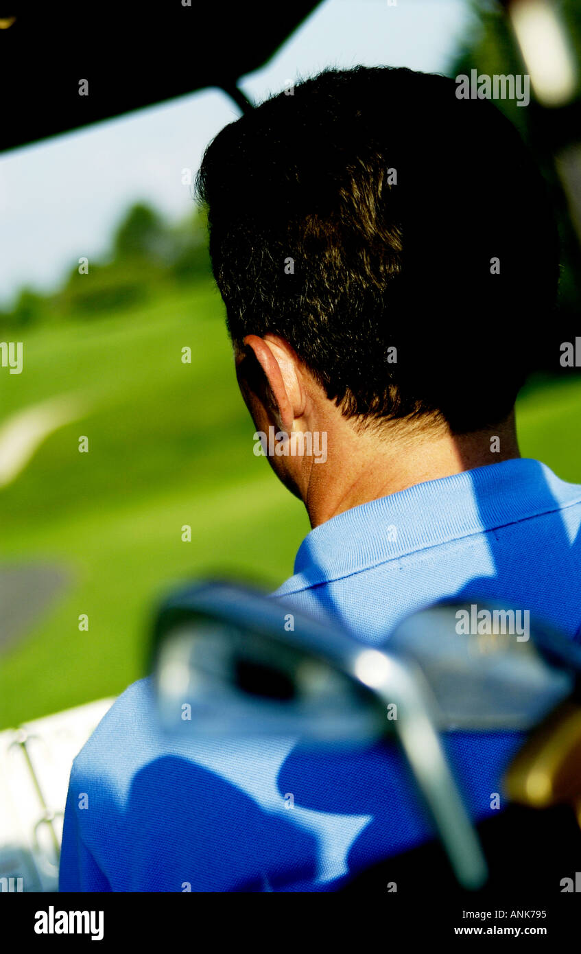 Man in golf cart hi-res stock photography and images - Alamy