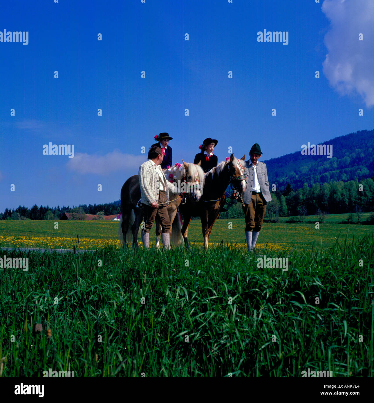 Koetzting Pfingstritt Bavaria Germany. Photo by Willy Matheisl Stock ...