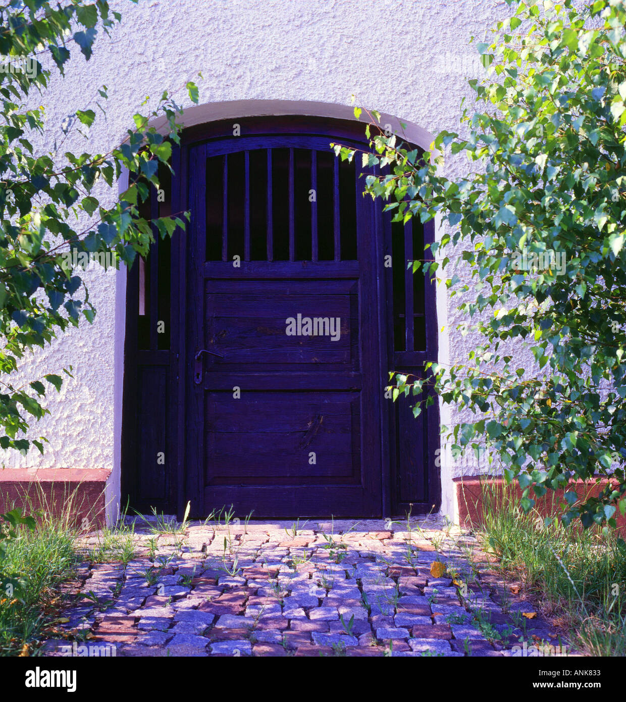 wooden door in Bavarian Farm house Germany. Photo by Willy Matheisl ...