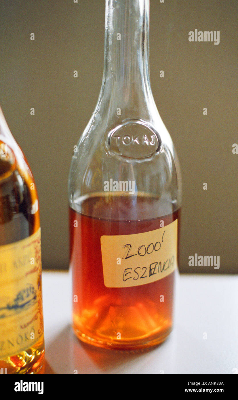 The Disznoko winery in Tokaj: in the tasting room, bottles of Tokaj ...