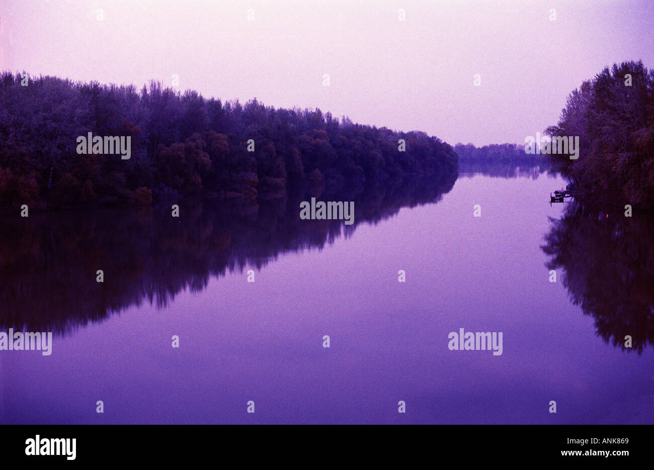 The Tokaj village: where the rives Bodrog and Tisza join, giving the ...