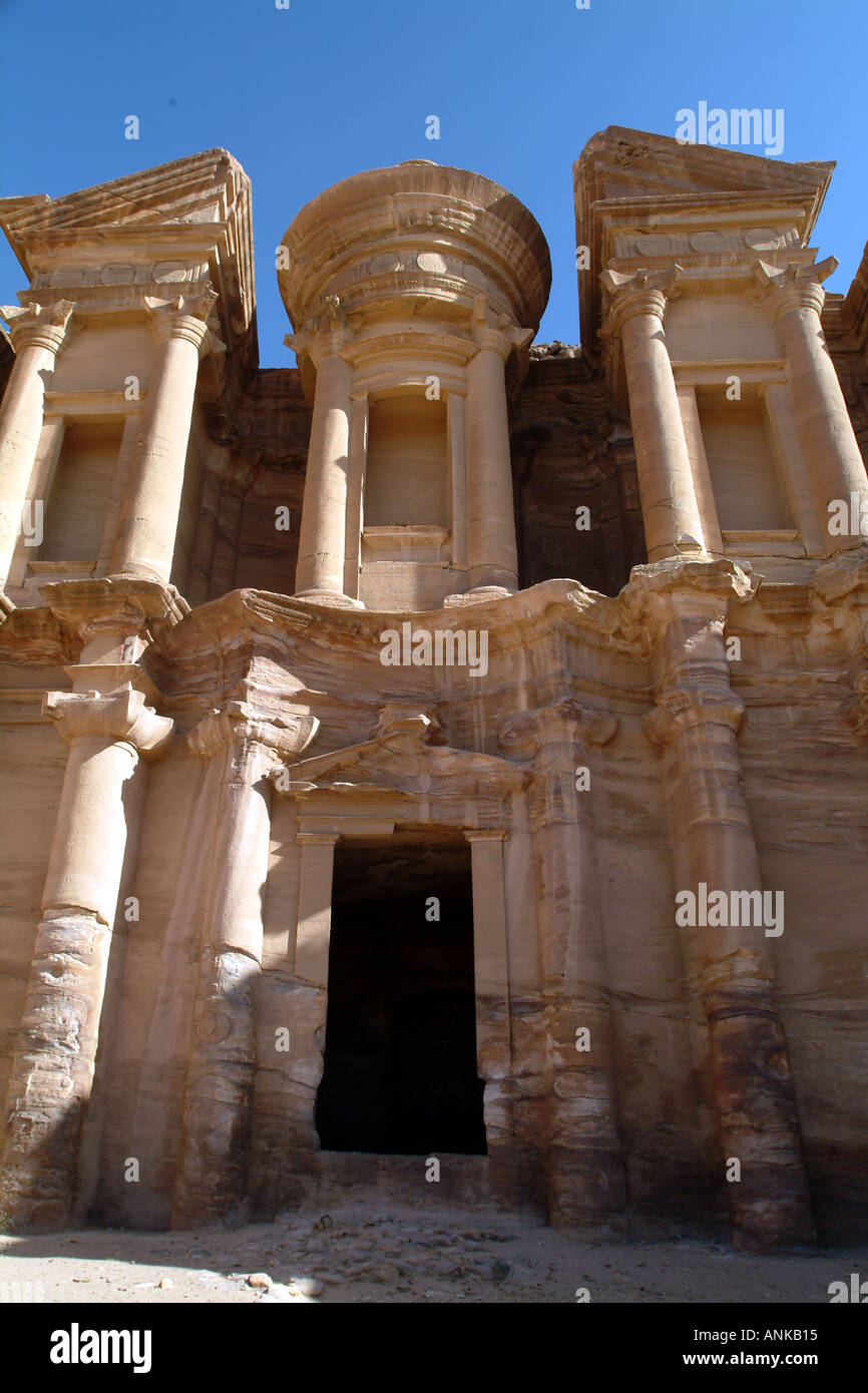 The Monastery at Petra Jordan Stock Photo - Alamy