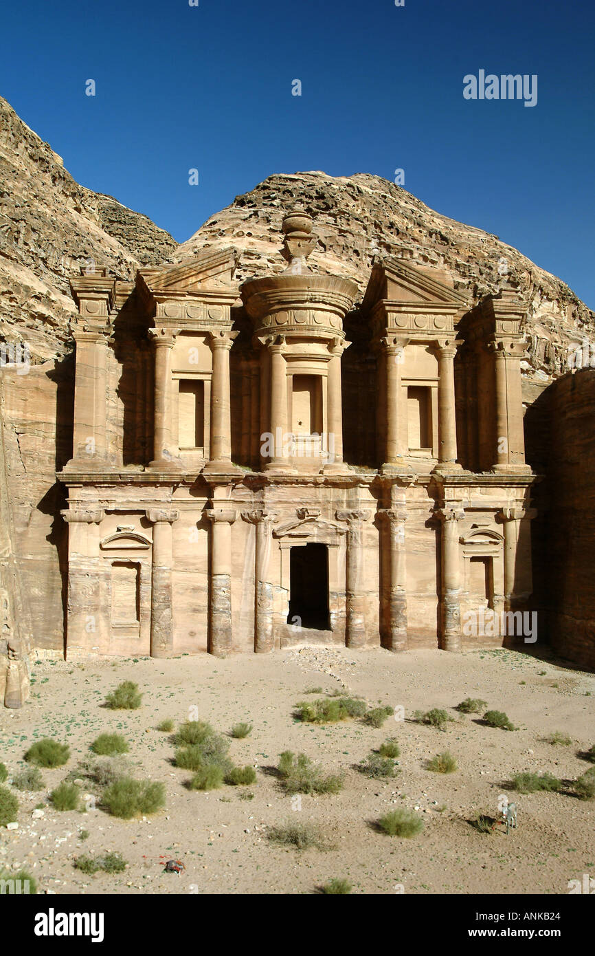 The Monastery at Petra Jordan Stock Photo - Alamy