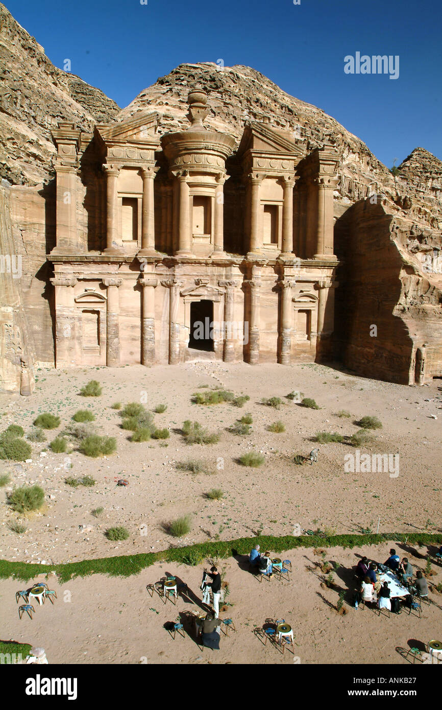 The Monastery at Petra Jordan Stock Photo - Alamy