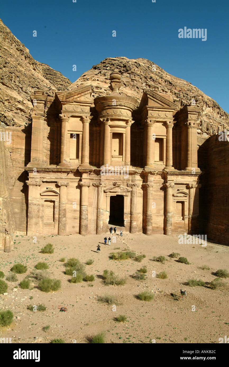 The Monastery at Petra Jordan Stock Photo - Alamy