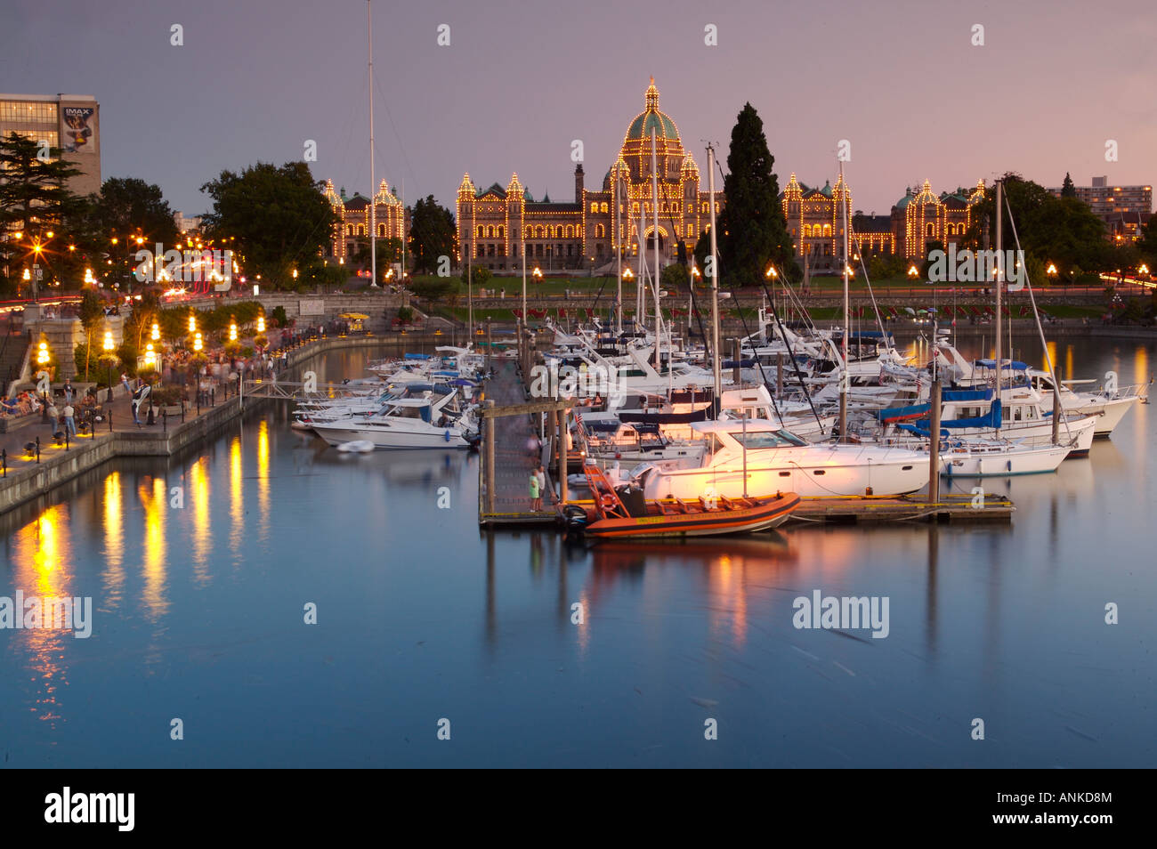 Victoria, British Columbia, Canada, Background is the Victoria ...