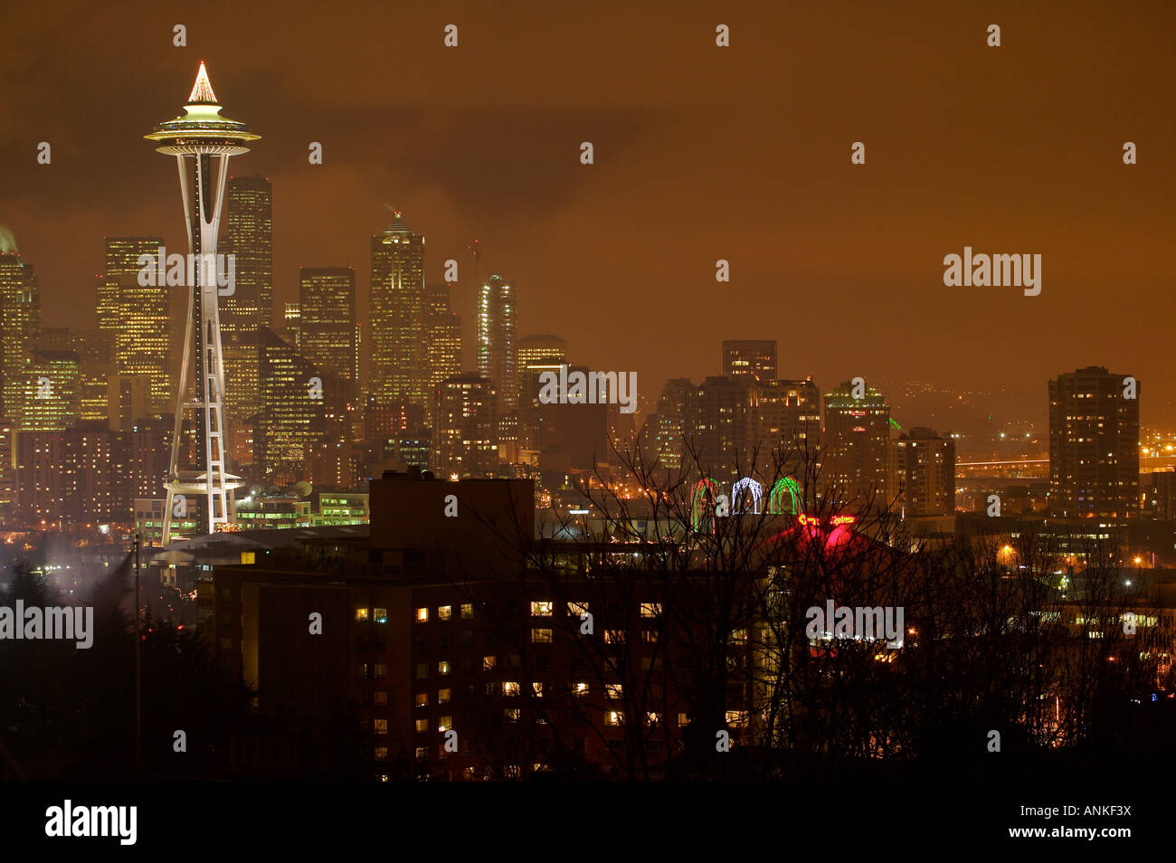 Seattle christmas at night hi-res stock photography and images - Alamy