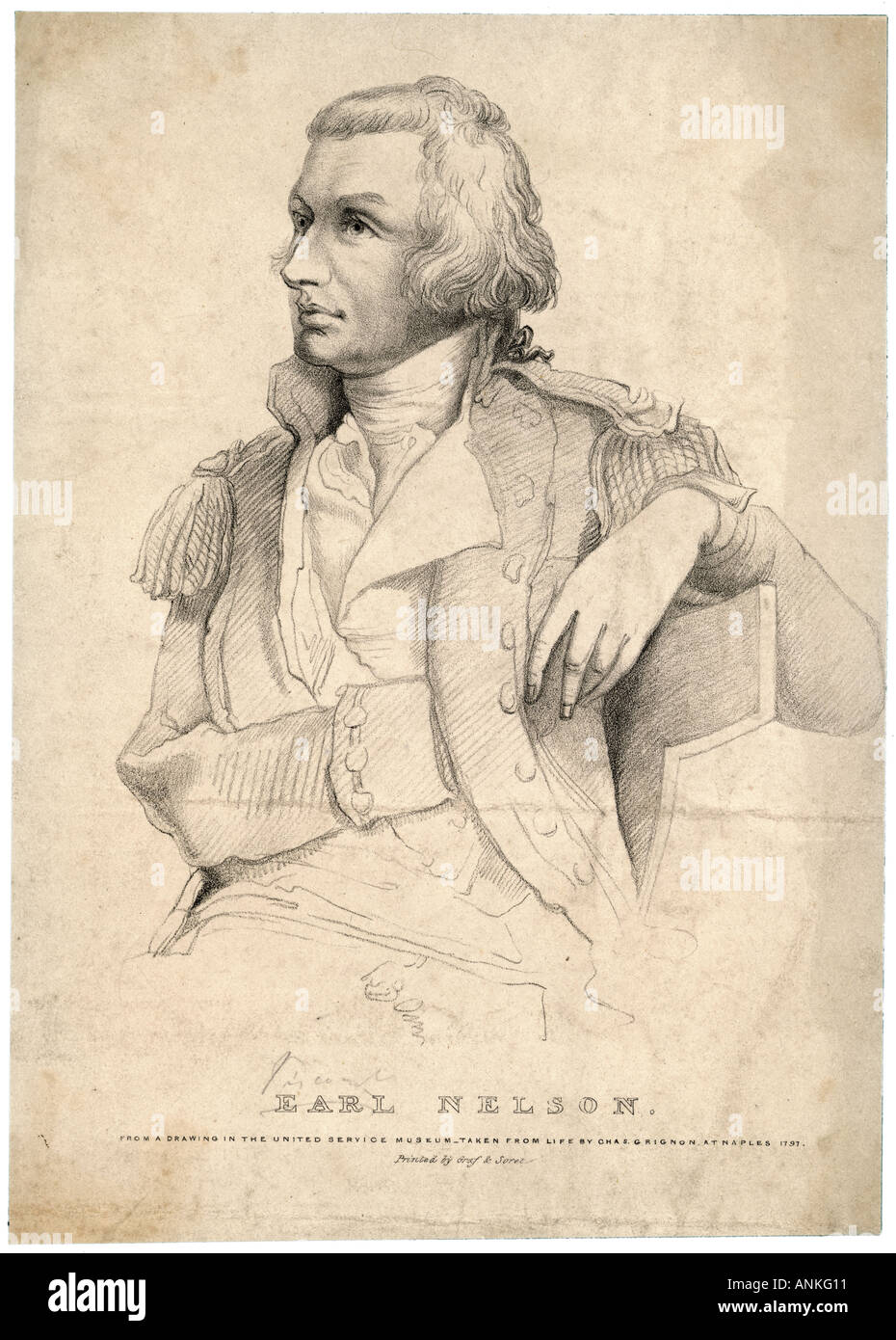 Drawing of the lord nelson hi-res stock photography and images - Alamy