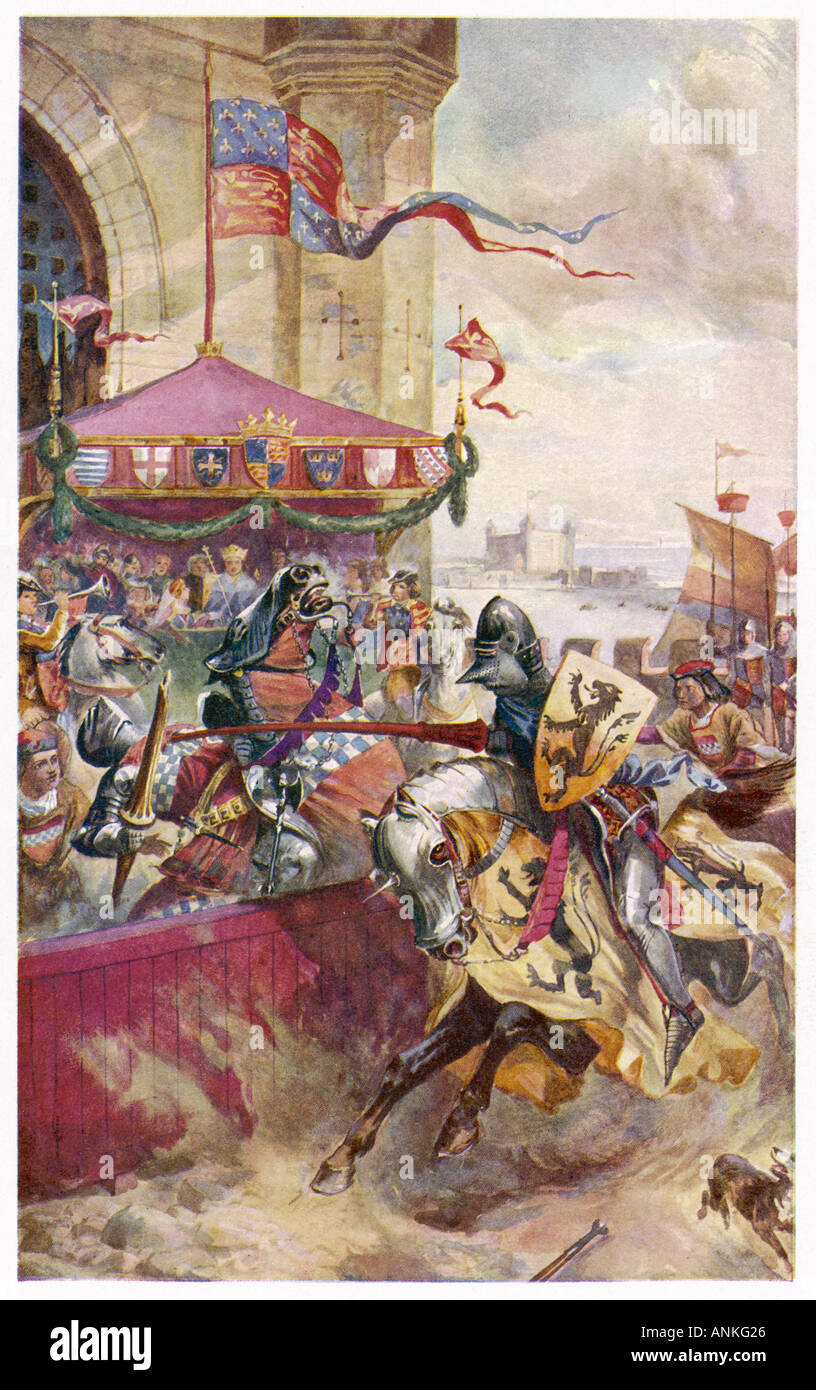 Jousting London Bridge Stock Photo - Alamy