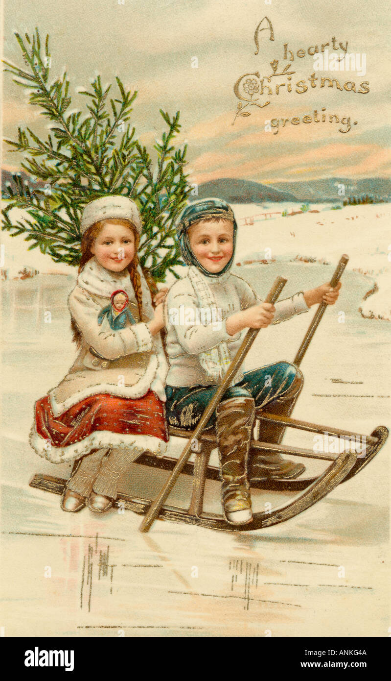 Historical tobogganing hi-res stock photography and images - Alamy