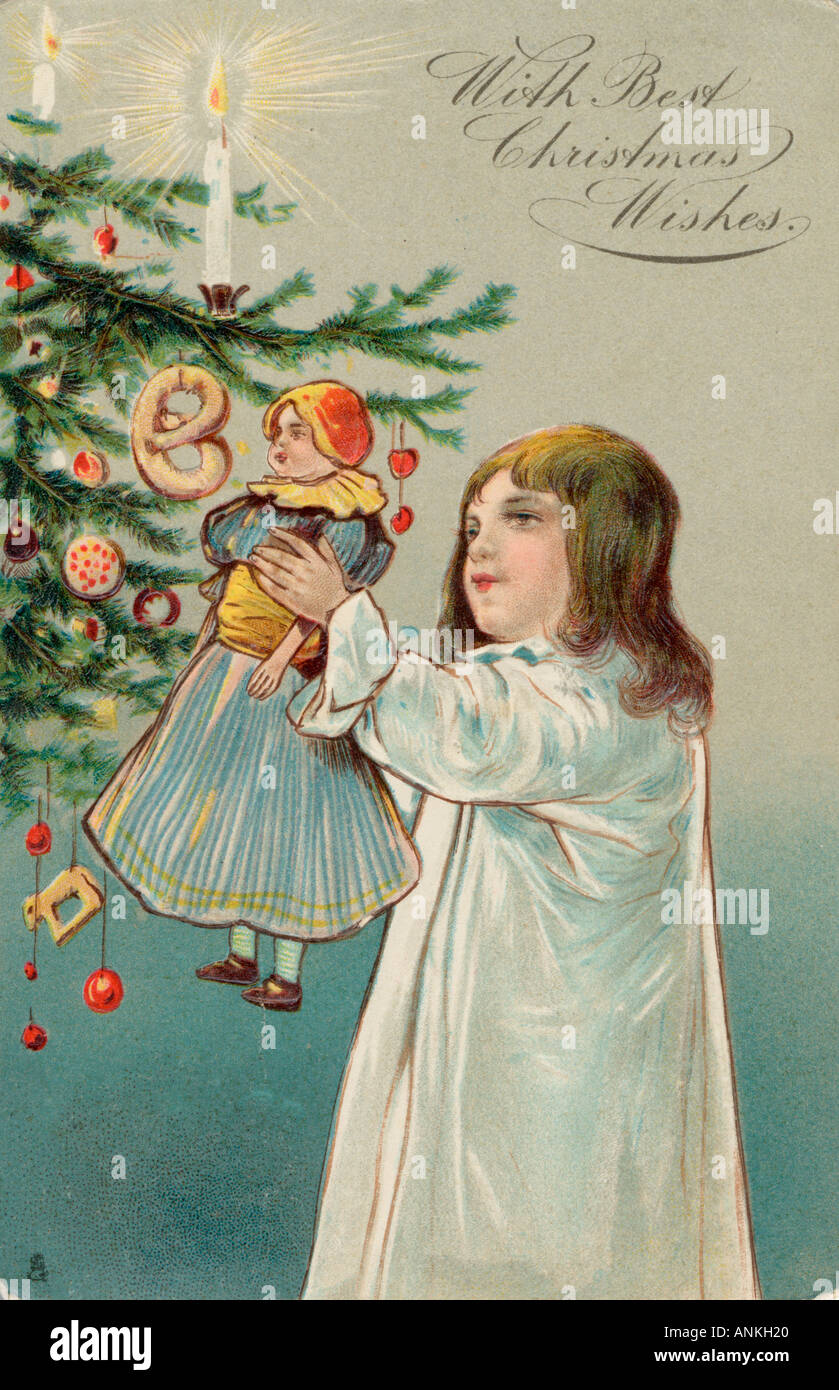 Girl Doll And Tree Stock Photo - Alamy