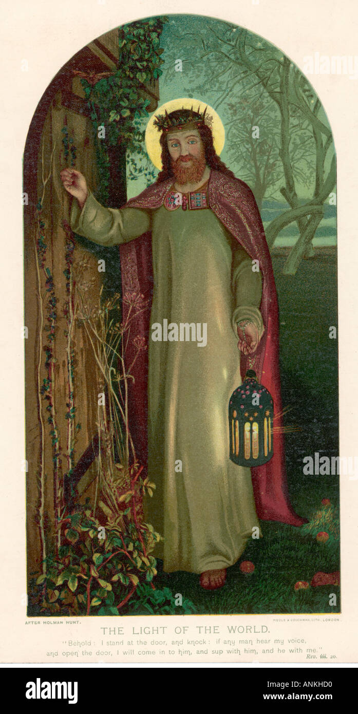 Jesus As Light Of World Stock Photo - Alamy