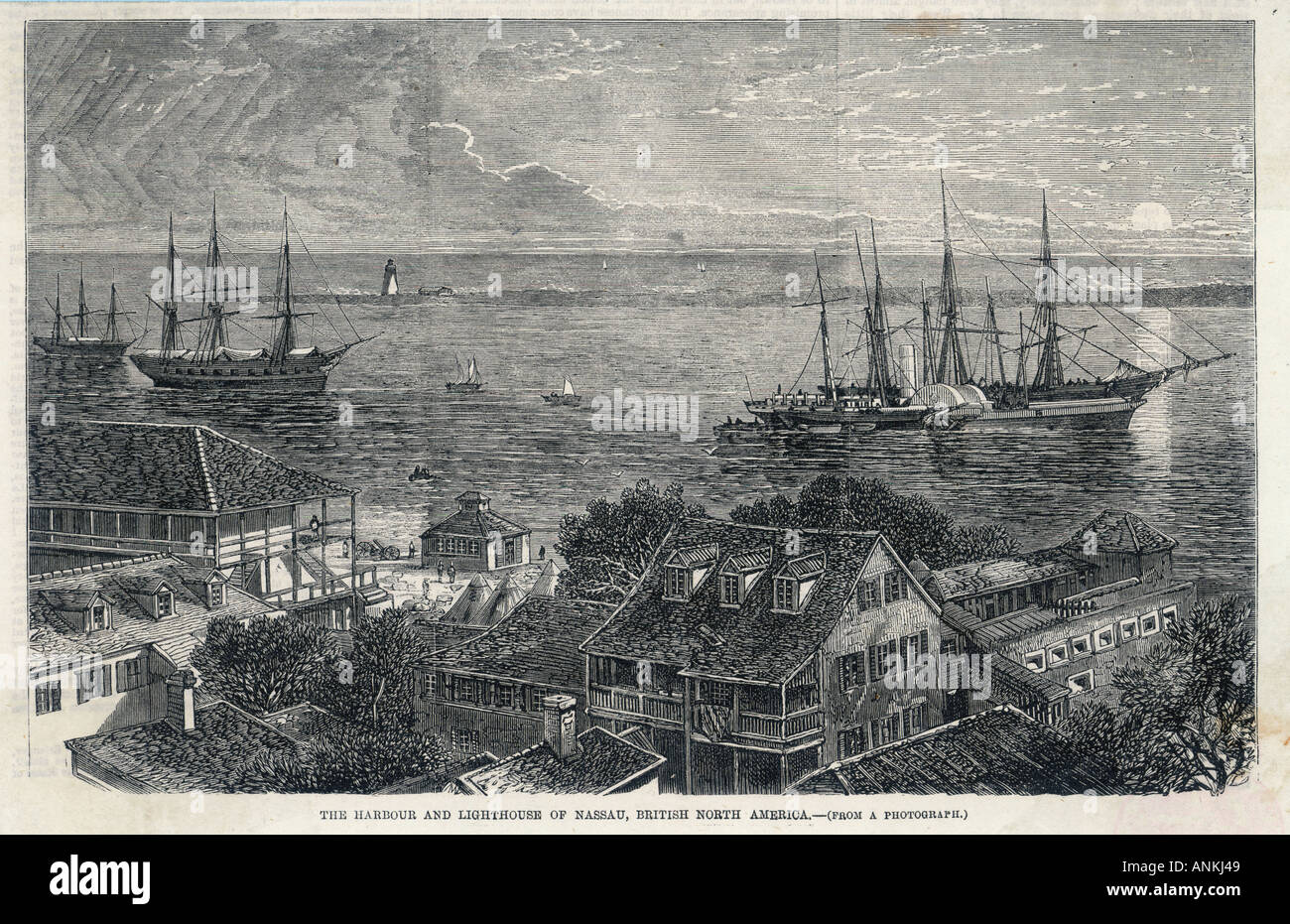 Bahamas Nassau 1864 Stock Photo - Alamy