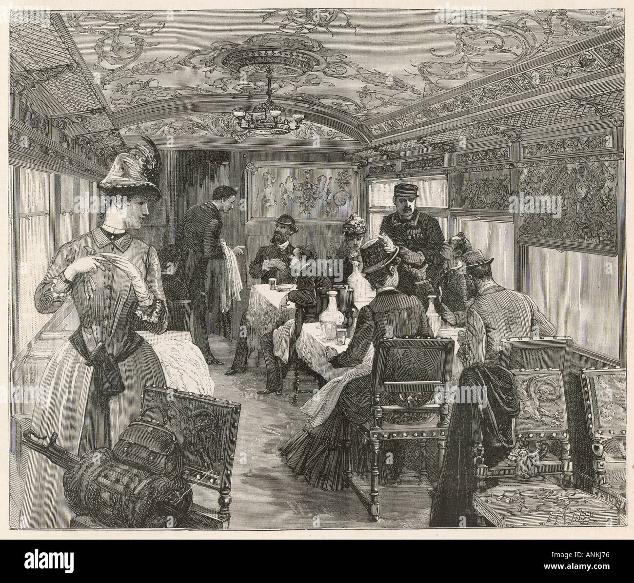 Orient express interior hi-res stock photography and images - Alamy