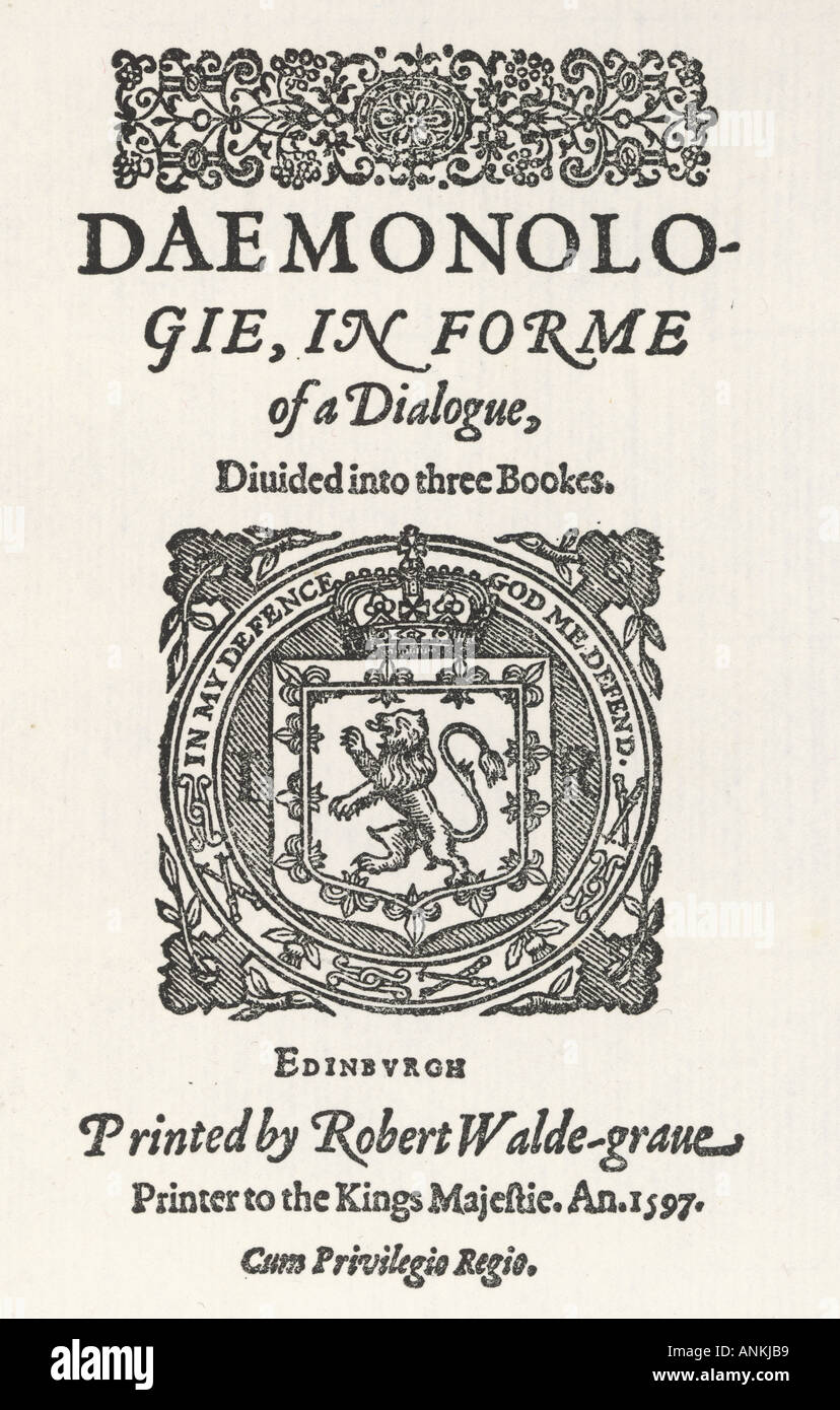 Original Manuscript By King James Demonology