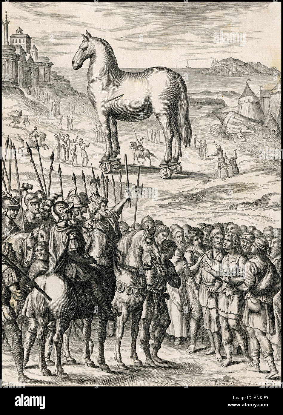 Trojan Horse The Iliad Stock Photo - Alamy