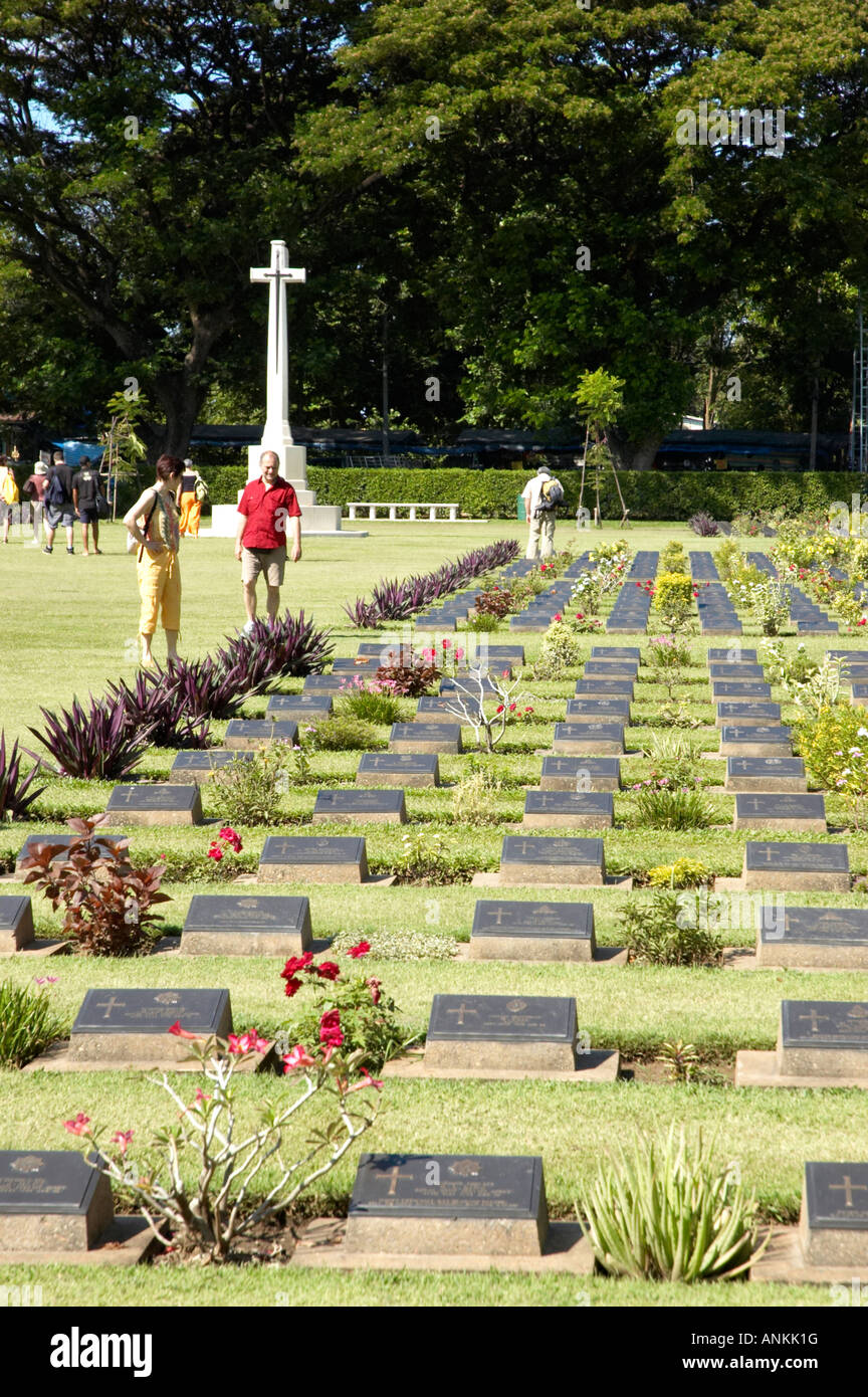 British War Cemetary, Bridge On The River Kwai , Kanchanaburi, Thailand ...