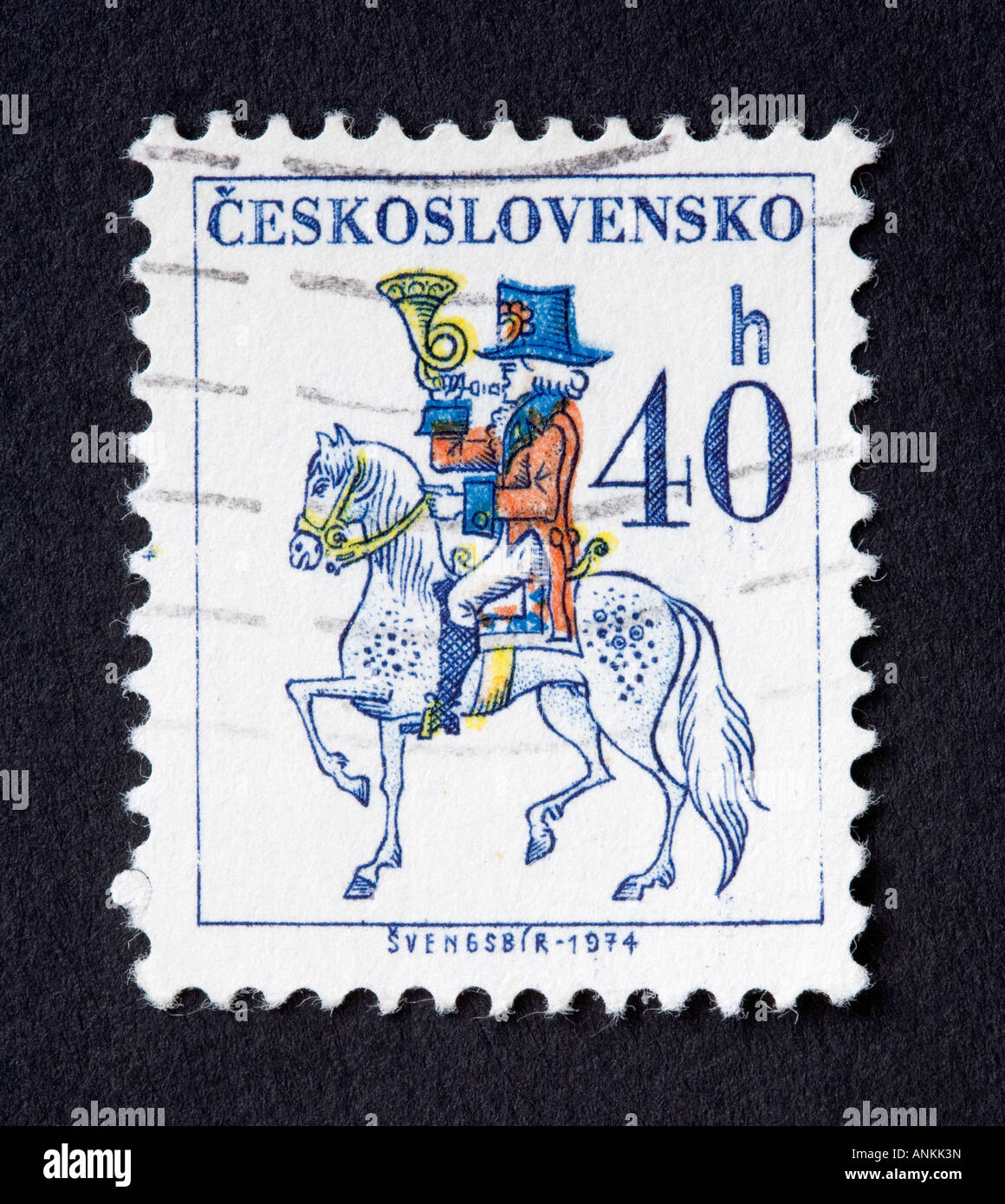 Czechoslovakian postage stamp Stock Photo - Alamy